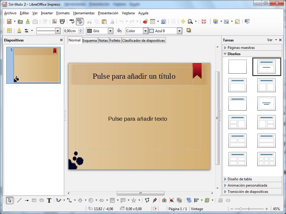 LibreOffice Impress - Asistente de presentaciones | Aplicaciones de Libre Uso