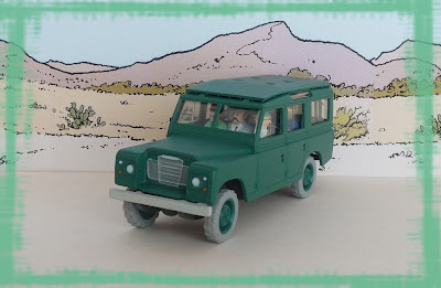 Garage de poche Tintin: Le Land Rover du général Tapioca N°43