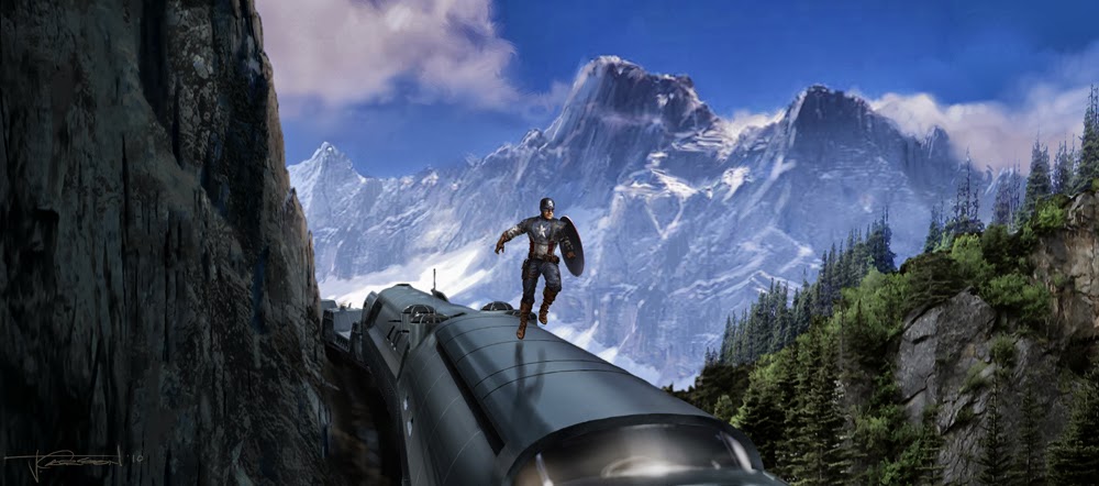 Thrilling CAPTAIN AMERICA: THE FIRST AVENGER Concept Art by James Carson