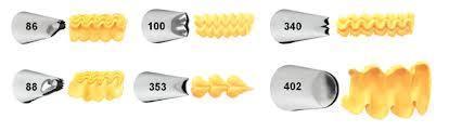 Different Nozzles with Numbers For Icing Cakes