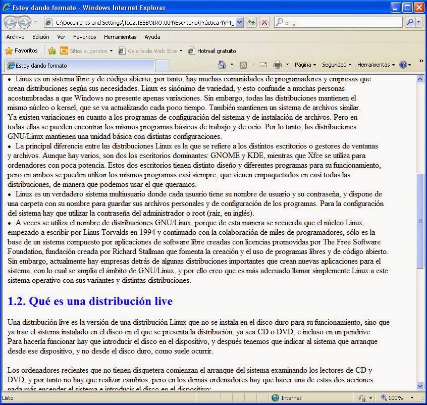 Ainoa García: Práctica 4. Empezar a programar en HTML