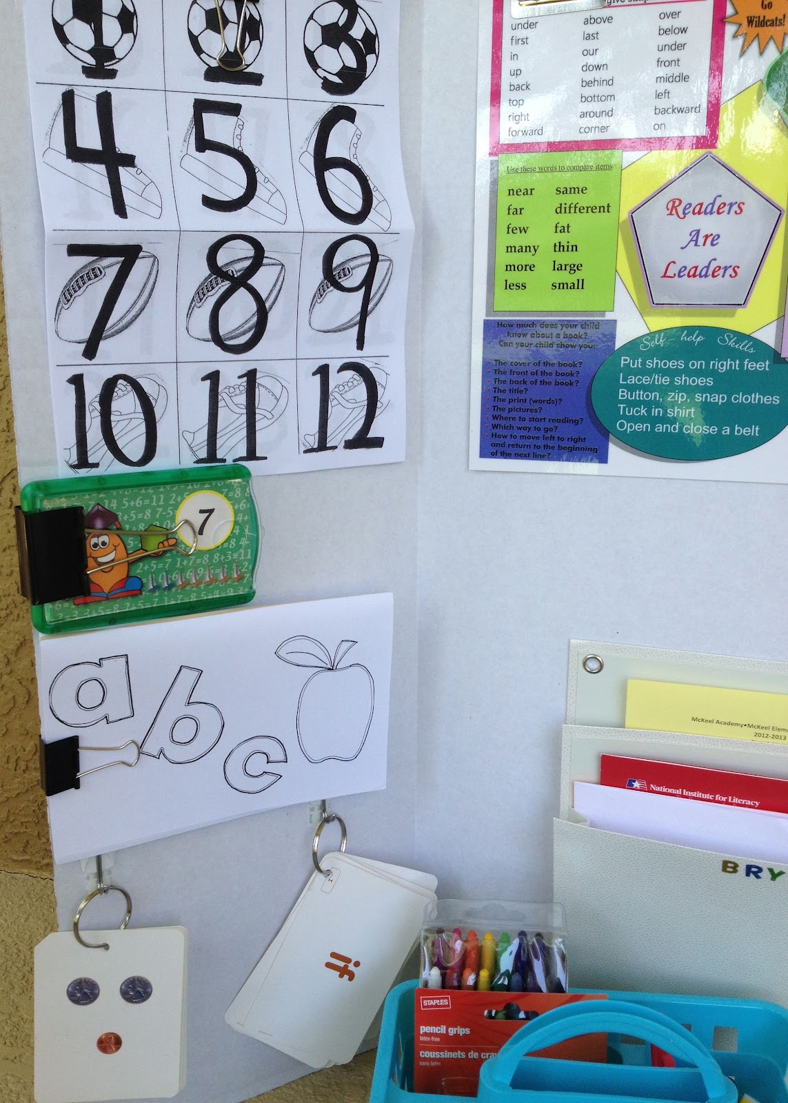 Smart and Simple Organizing: Portable Homework Center