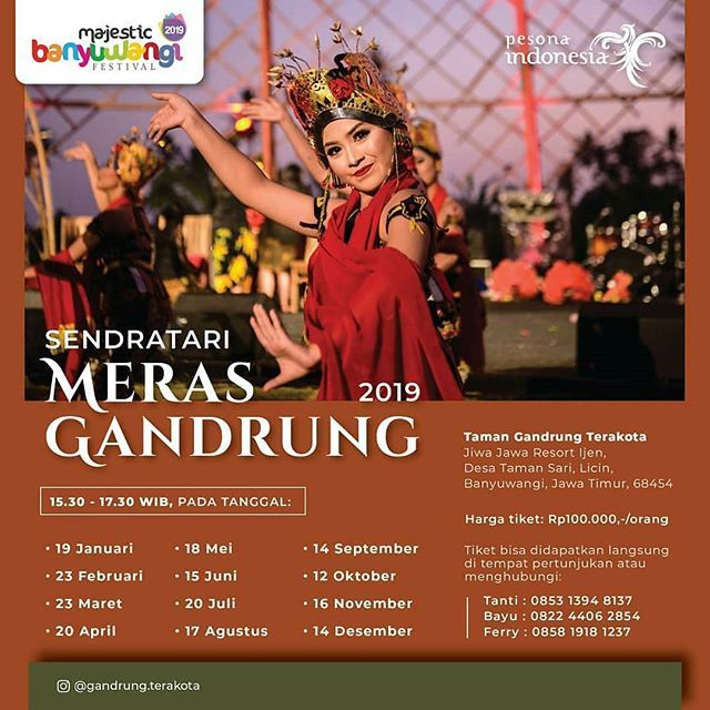Selain Di Festival Gandrung Sewu, Di Tempat Ini Kalian Bisa Menyaksikan ...