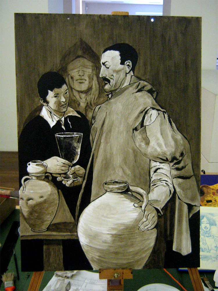 disegni di matteo alemanno: Le Terre dell'Arte - Omaggio a Velázquez