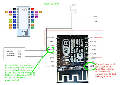 Learn on the fly : Quickly test a bare esp8266 (ESP12) module with no ...