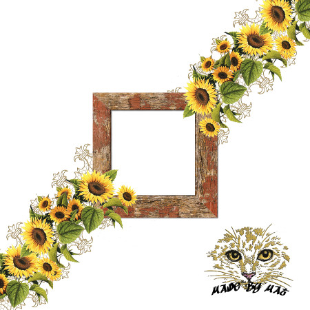 Miriams-scrap: Sunflower Frame