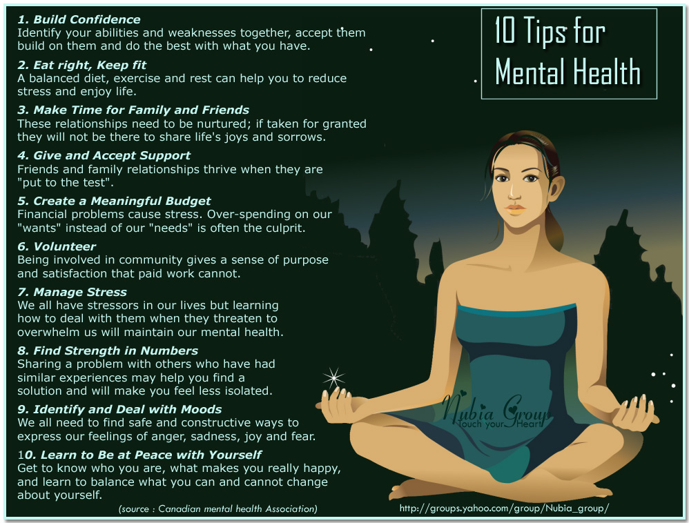 * Nubia_group Inspiration *: 10 Tips for Mental Health