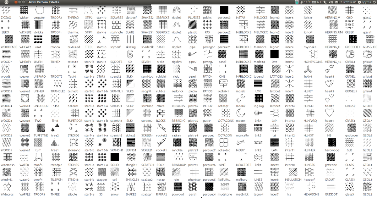 Linux Aided Design: Adding custom hatches on ARES CE, Bricscad and ...