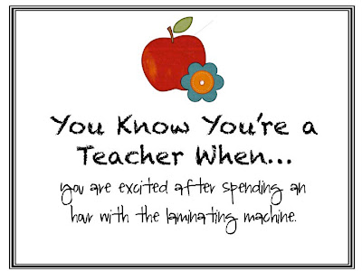 It's Grow Time: You know you're a teacher when...