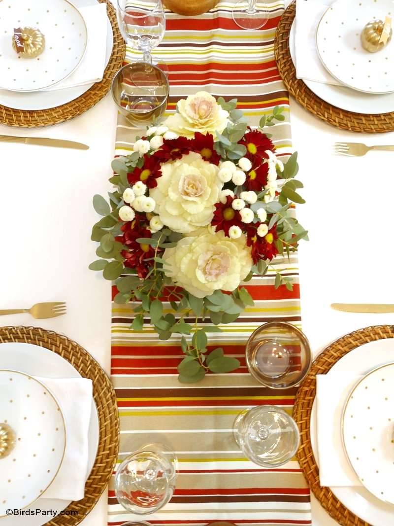 My Modern DIY Thanksgiving Tablescape - Party Ideas | Party Printables Blog