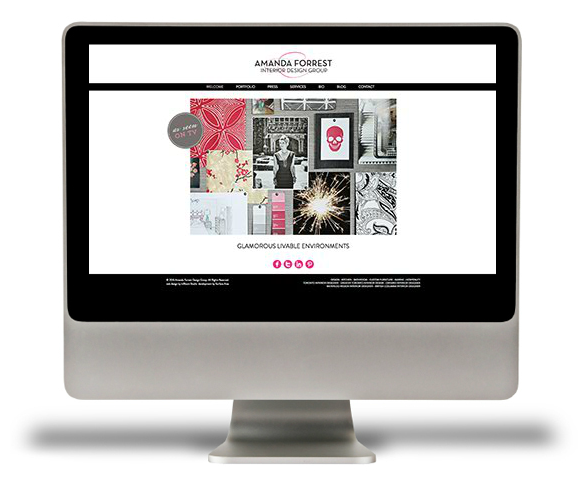 Lovely June Design Co.: my work: amanda forrest website