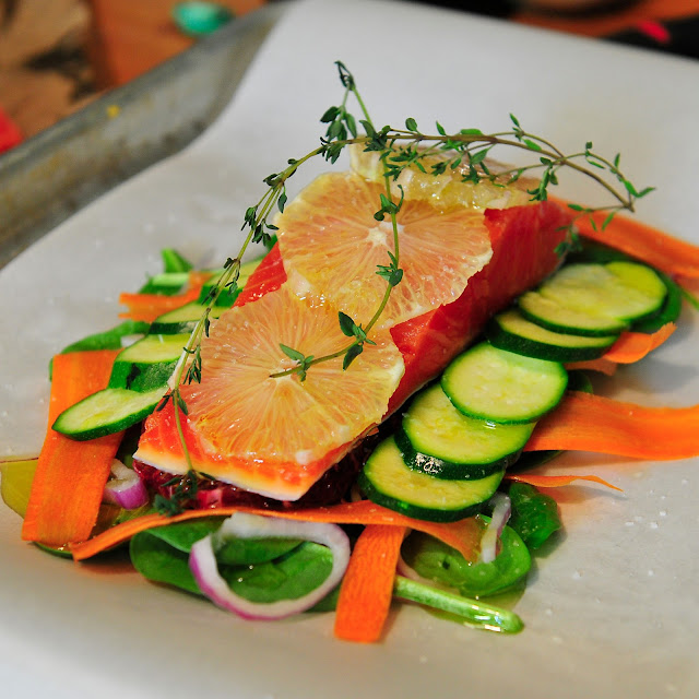 Simply Gourmet: Parchment Poached Salmon Pouches #SundaySupper