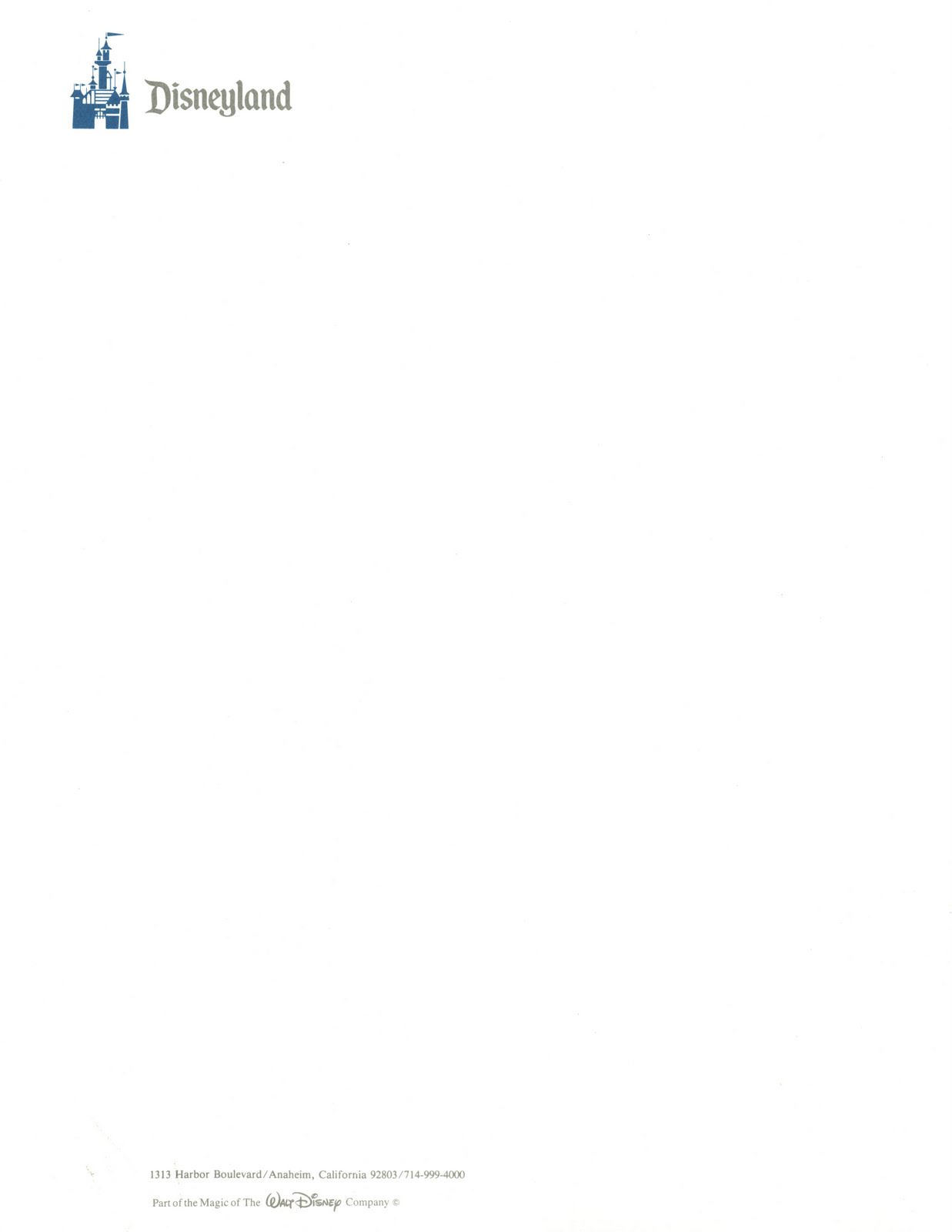 Vintage Disneyland Tickets: Disneyland Stationery - Part 2