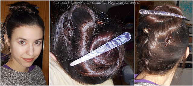 A Sword-woman's Natural Hair blog: The Seashell bun