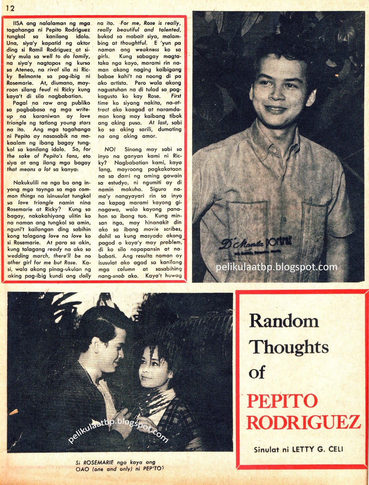 PELIKULA, ATBP.: RANDOM THOUGHTS OF PEPITO RODRIGUEZ (Kislap Magazine ...
