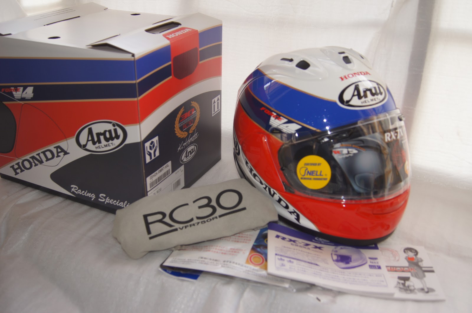 samurai‐bikers: Arai helmet RX-7X Corsair-X RX-7 V Honda HRC VFR750R ...