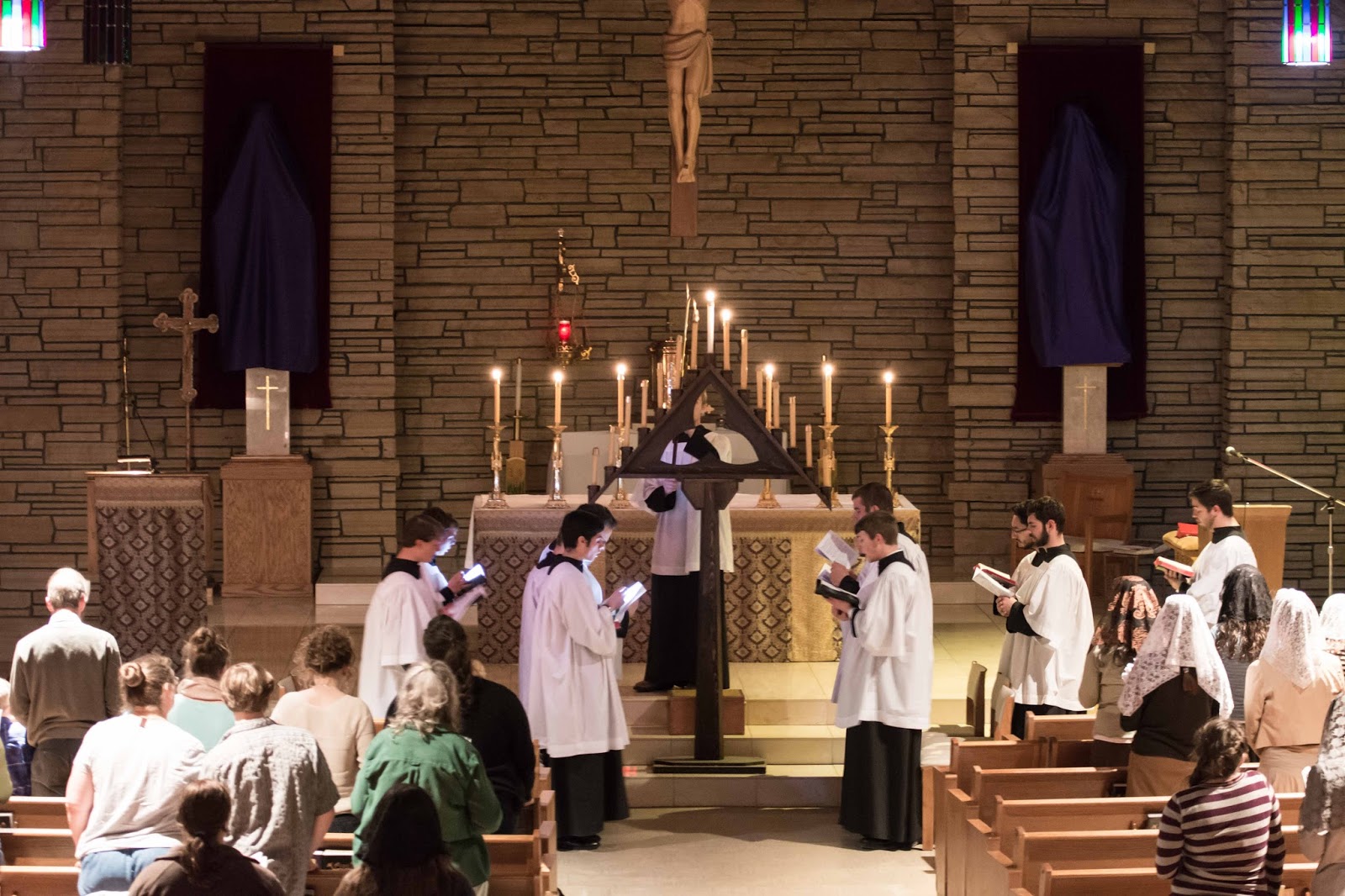 New Liturgical Movement: Tenebrae at Wyoming Catholic College