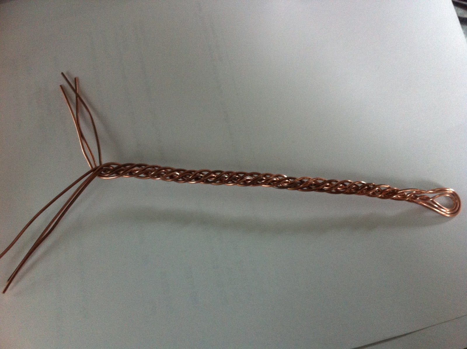DEBORAHREAD.COM: Copper Weave Bracelet - Croc Ridge Wire Weave