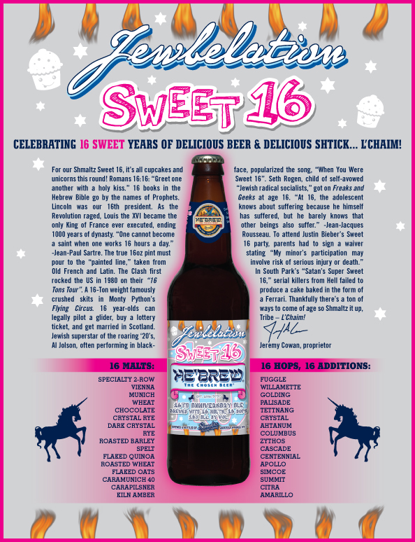 The Wine and Cheese Place: 16 hops, 16 malts, and 16% ABV