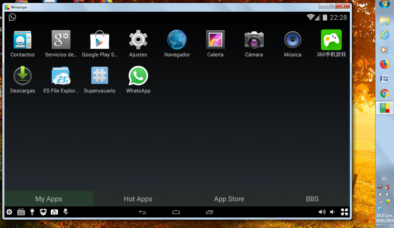 Acceso Directo: Windroye: Un emulador poco exigente para Android