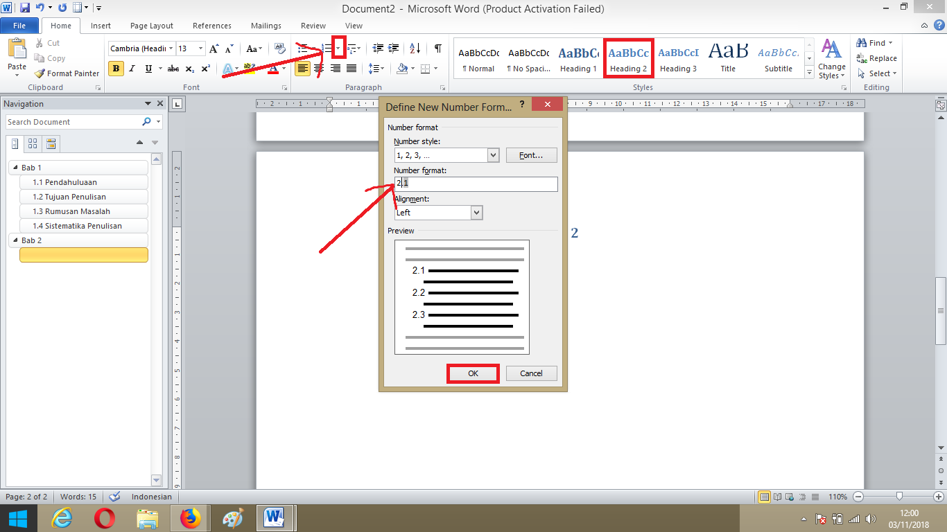 Cara Menggunakan Heading, Insert Caption, dan Daftar Isi secara cepat