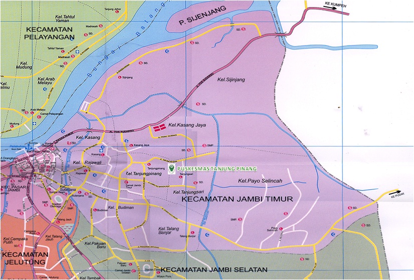 AMAZING INDONESIA: JAMBI CITY MAP
