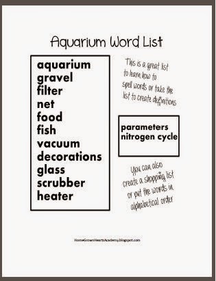 Home Grown Hearts Academy Homeschool Blog: FREE Aquarium Study with ...