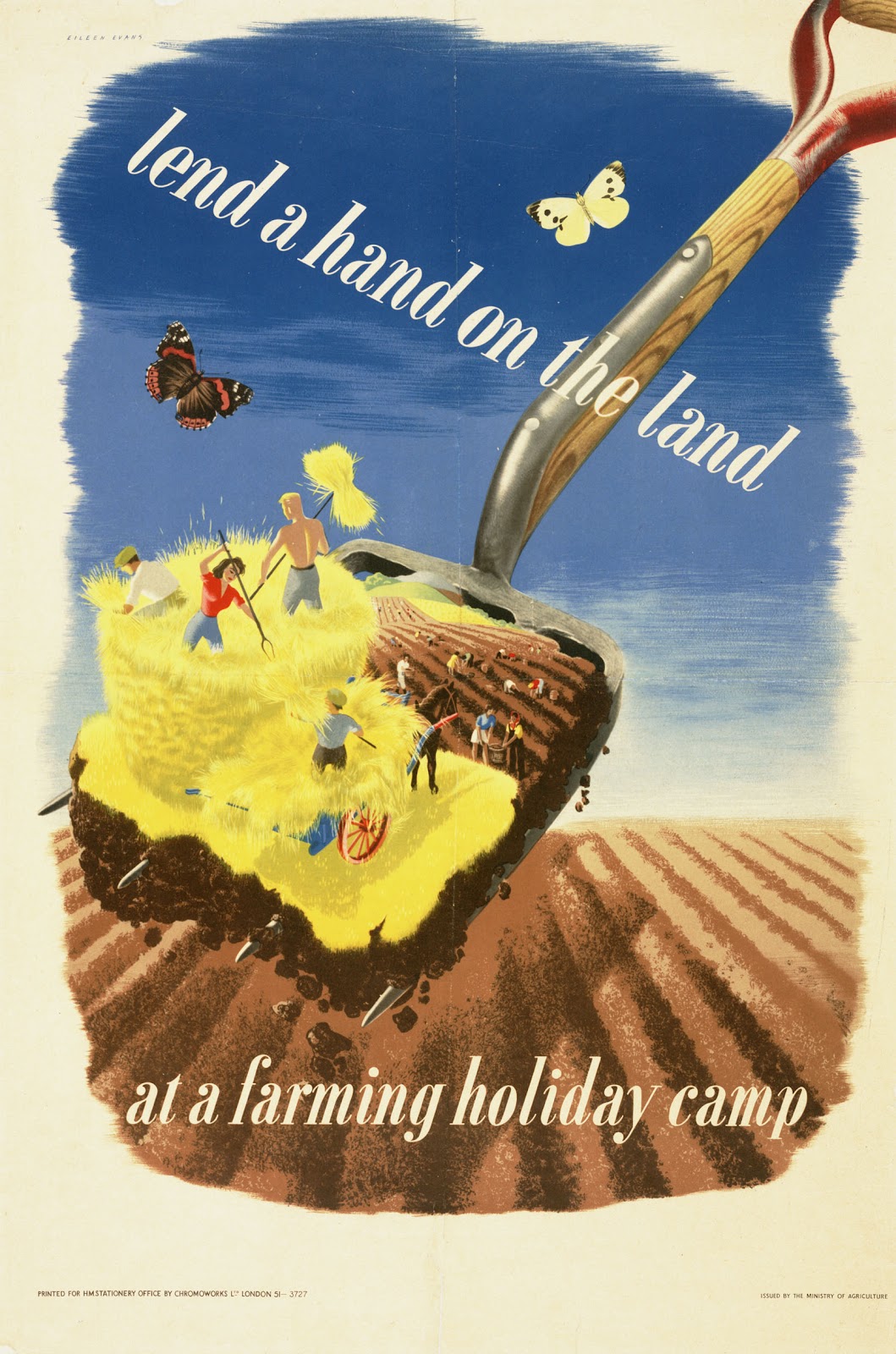 Two Men and a Little Farm: VINTAGE POSTER SUNDAY, FARMING HOLIDAY CAMP