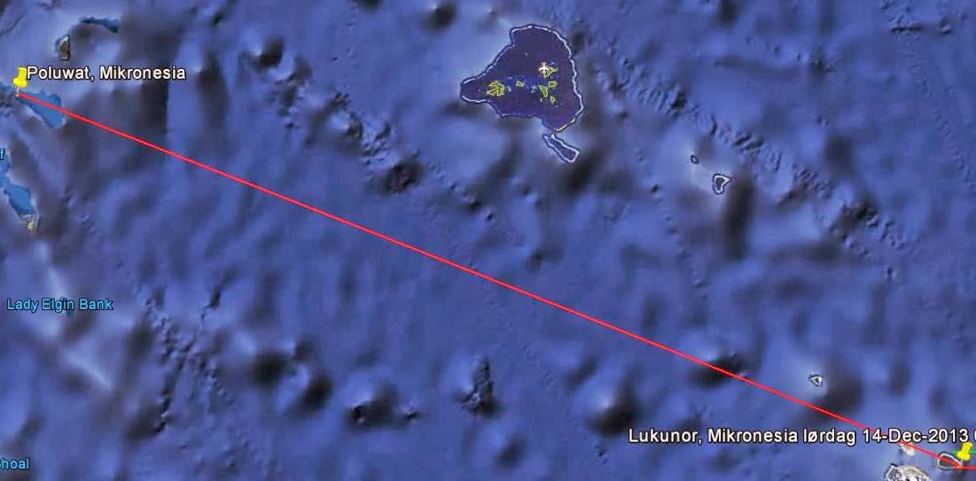 På langtur jorden rundt med S/Y Snorre Viking: Lukunor til Poluwat