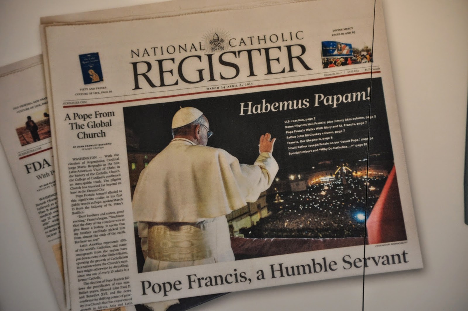 Orbis Catholicus Secundus: Subscribe to a Catholic Newspaper: National ...