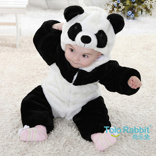Tolo Rabbit: YH661 Giant Panda Animal Art Romper
