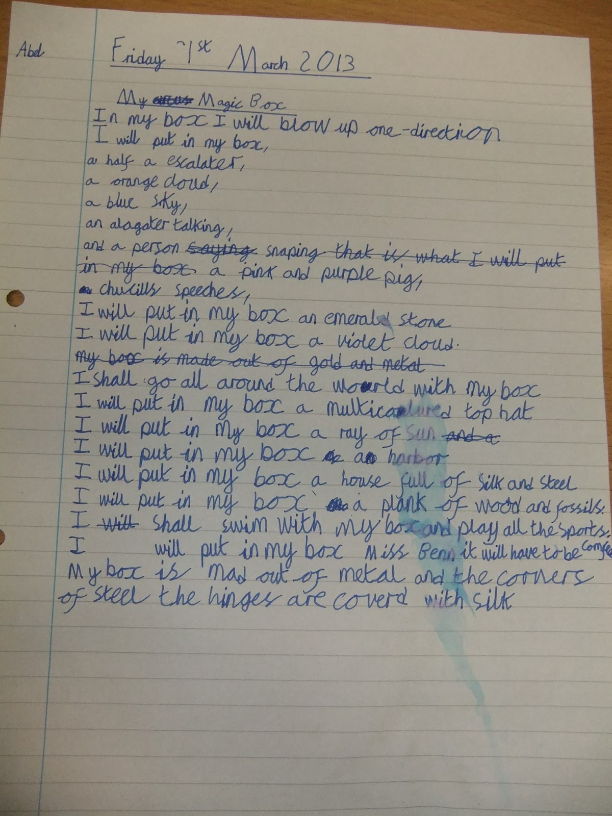 St. Clare's Class Blog: The Magic Box