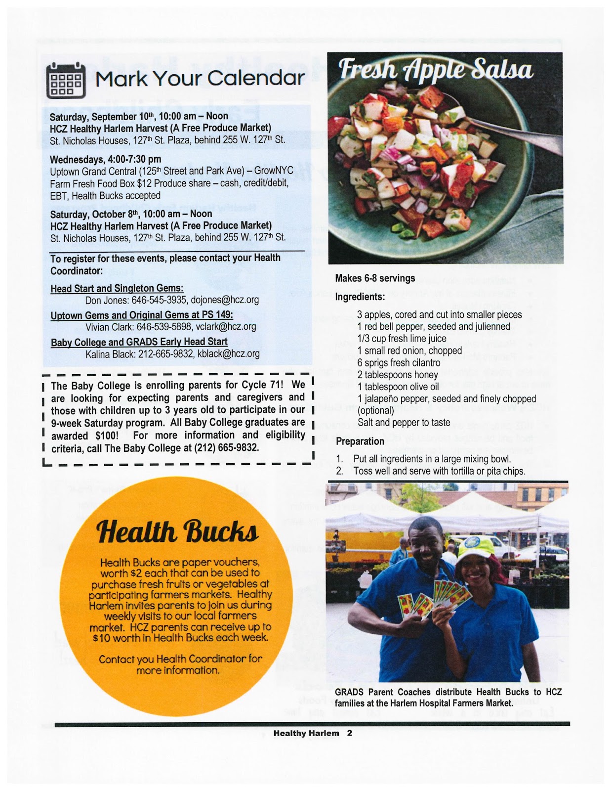 The HCZ Health and Wellness Connection: Healthy Harlem Early Childhood ...