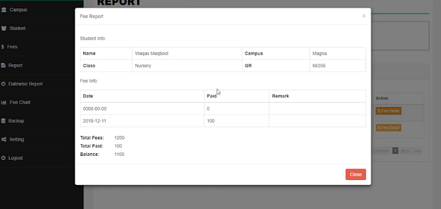 School Fees Payment System Complete Project With Database | Free ...