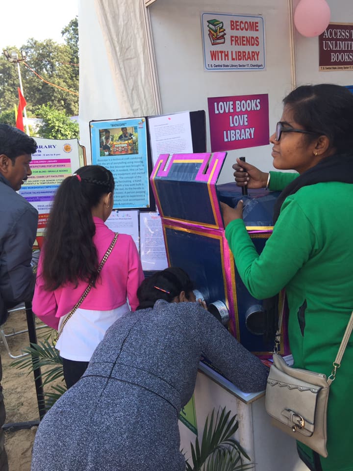 Day 2 of Library Stall at Chandigarh Carnival with lot of activities ...
