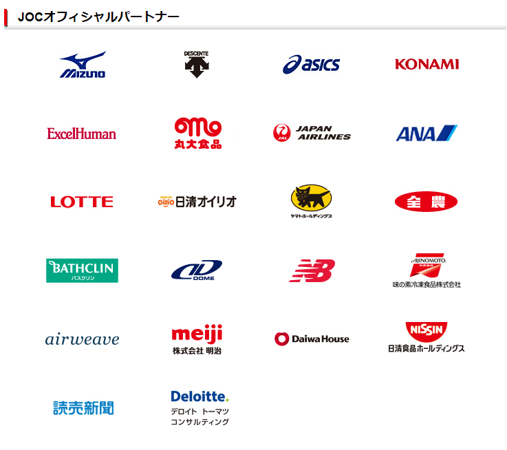 Food Science Japan: Japan Olympic Committee Official Sponsors