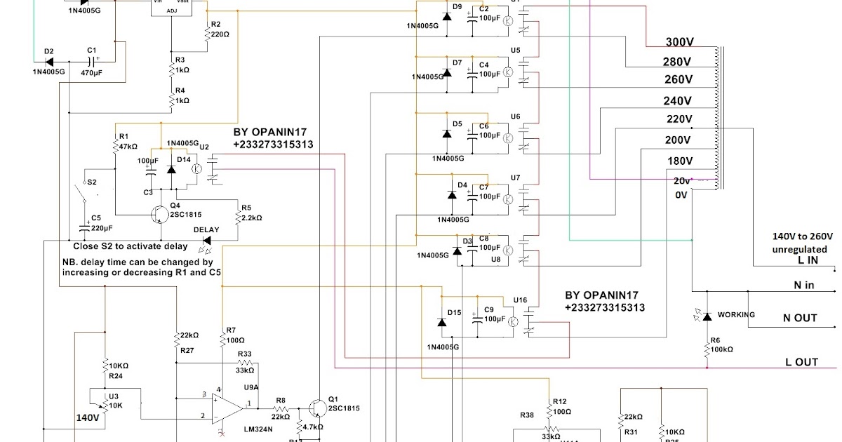 Many circuits: POWER STABILIZER CIRCUIT