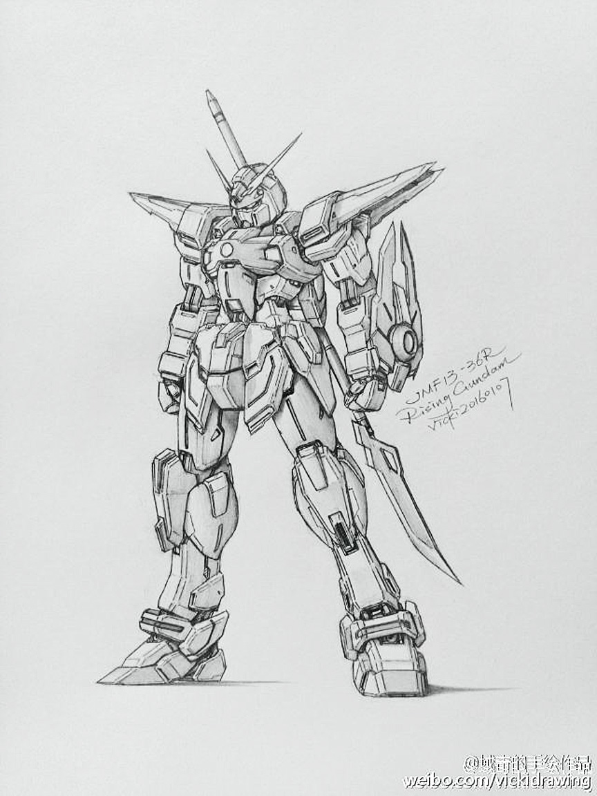 GUNDAM GUY: Awesome Gundam Sketches by VickiDrawing [Updated 2/9/17]