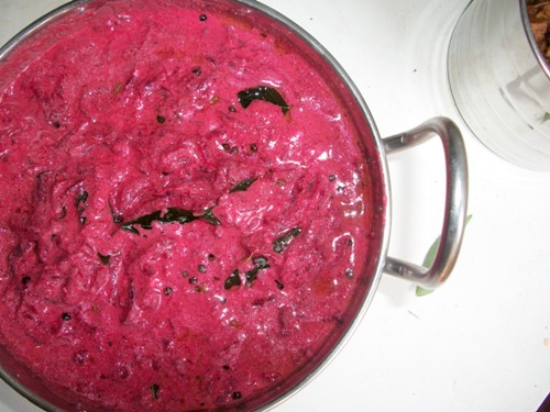 Beetroot Pachadi Recipe | How to Make Beetroot Pachadi