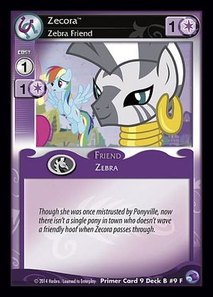 MLP Zecora, Zebra Friend CCG Cards | MLP Merch