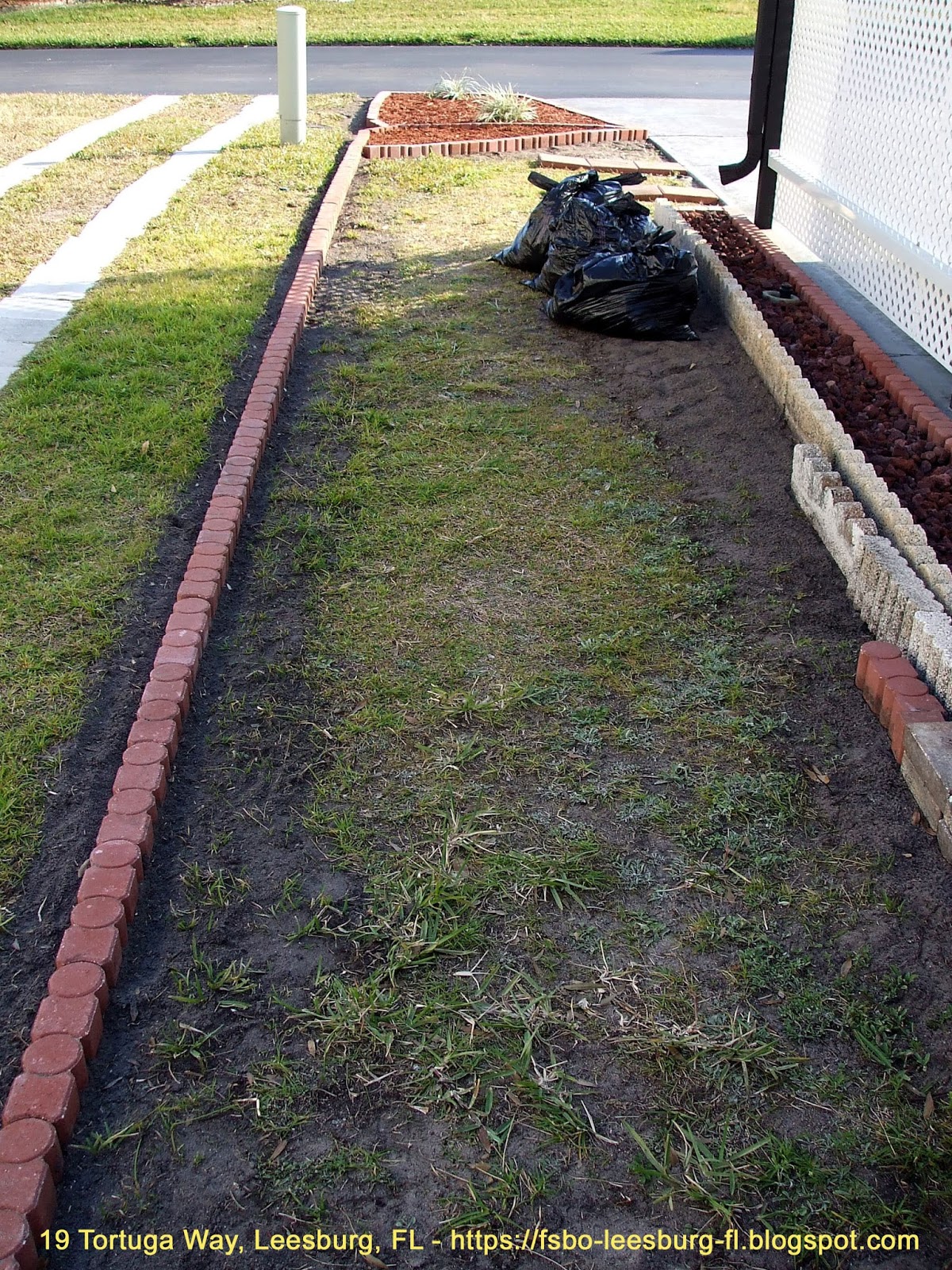 Julie Ann Brady : Blog On: Creating a Golf Cart Path in Side Yard