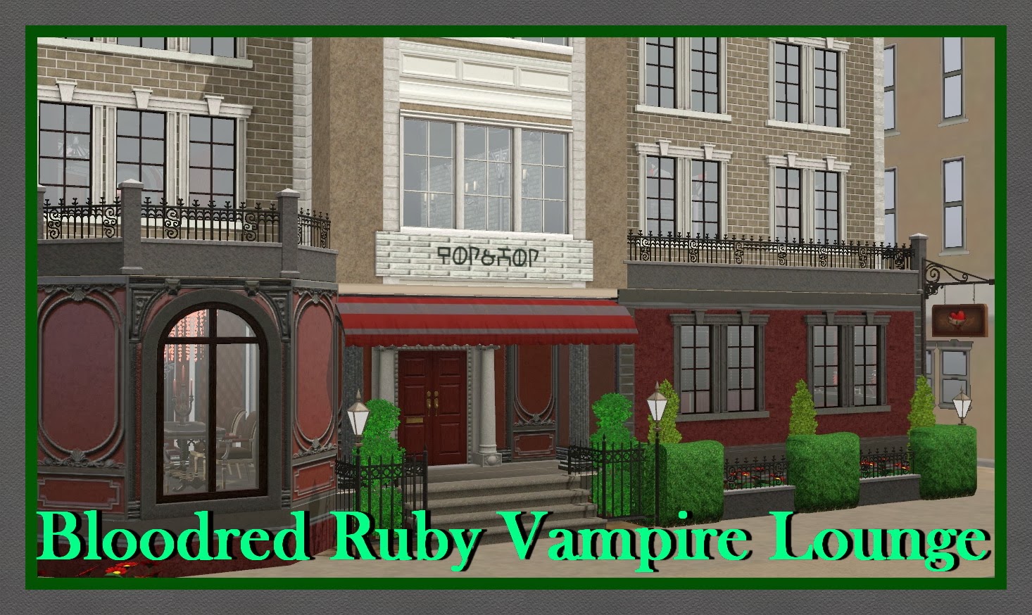 Sims 3 ComfoLife Design Studio: Bloodred Ruby Vampire Lounge: Download