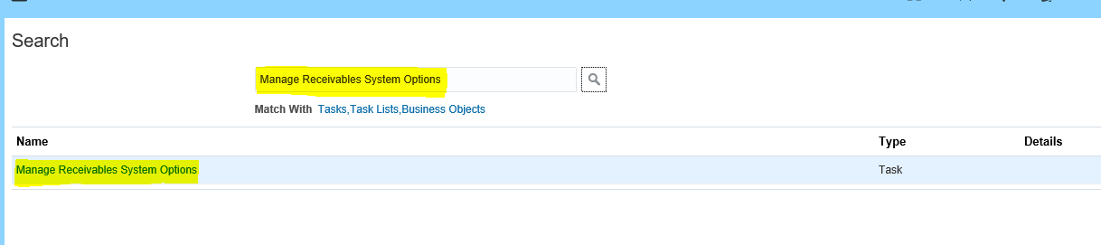 Oracle Application's Blog: Receivables System Options in Oracle Fusion ...