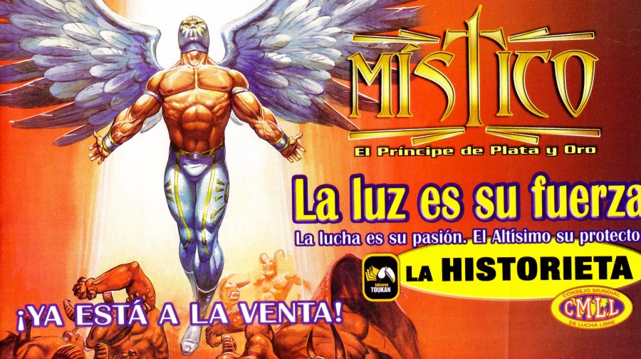 Sensacional de Luchas: Promocion de los comics de Mistico