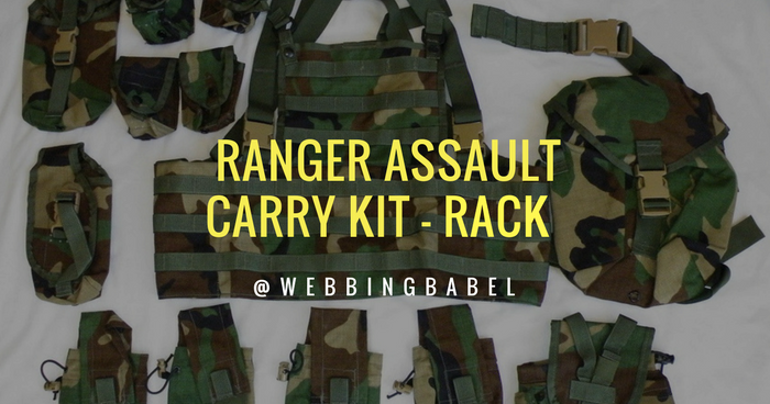 Webbingbabel: US Army Ranger Assault Carry Kit RACK Woodland