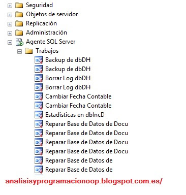 Análisis y Programación: Crear trabajos (Jobs) con SQL Server 2014