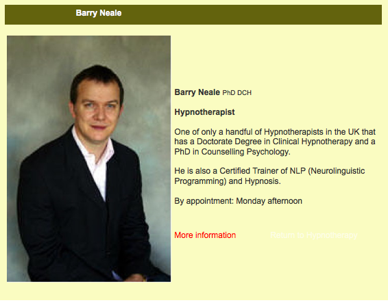 Barry Neale, Fake PhD, Essex UK | Fake Doctorate