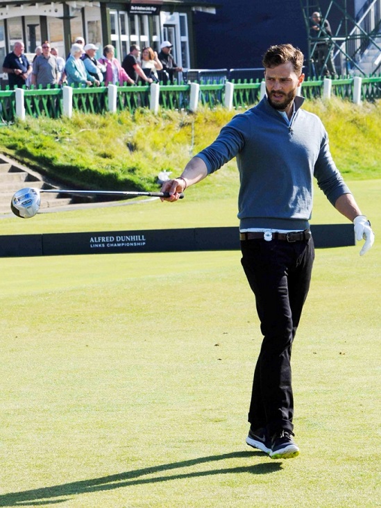 VJBrendan.com: Jamie Dornan Playing Golf at the 2015 Alfred Dunhill ...