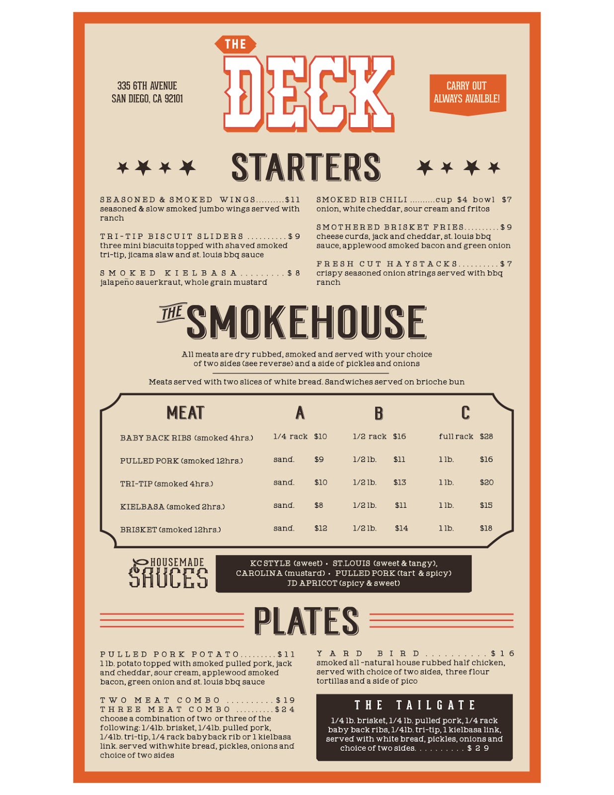 SanDiegoVille: The Deck At Moonshine Flats Introduces New Smokehouse ...