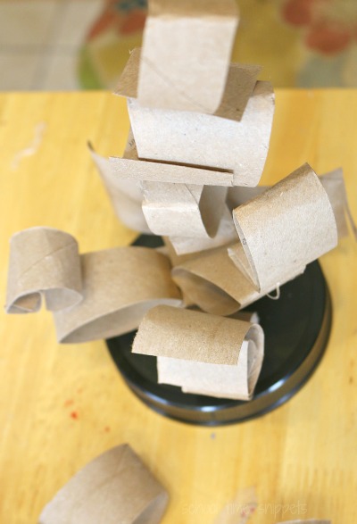 Paper Tubes Process Art Sculpture | School Time Snippets